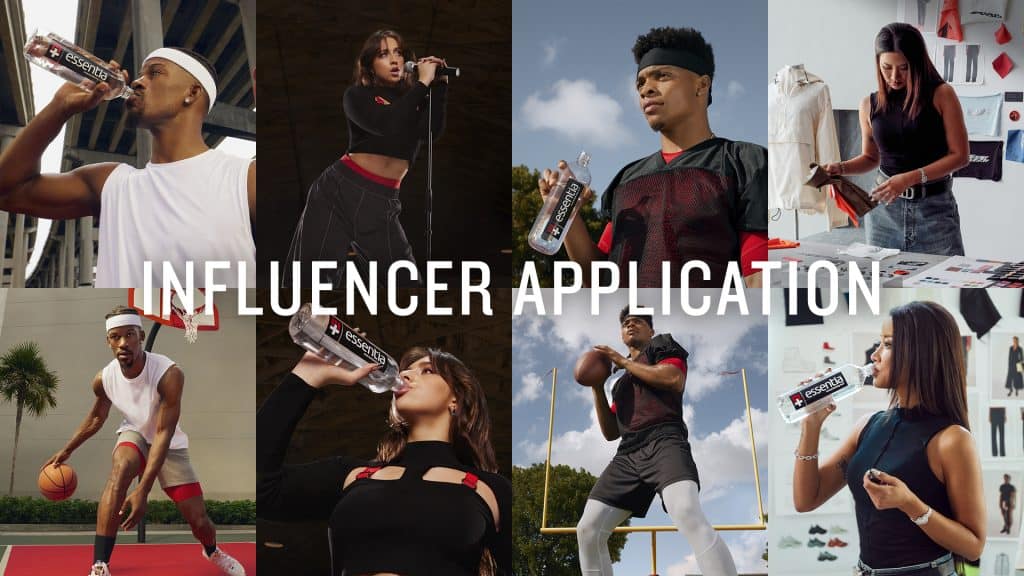 influencer application | Essentia Water