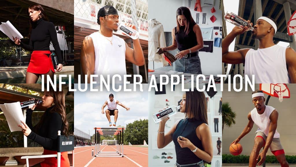 influencer application | Essentia Water